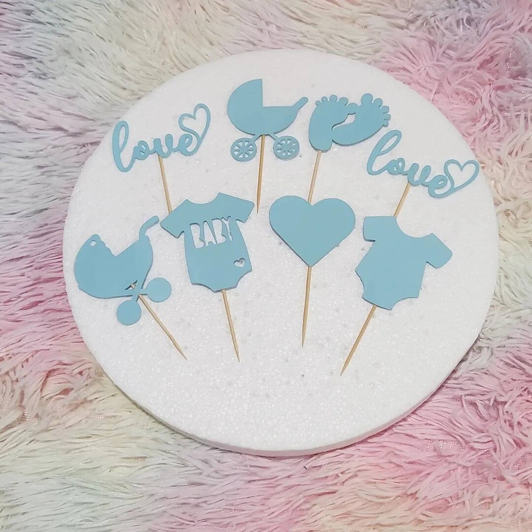 Baby Boy Topper Baby Boy Birthday Cake/cupcake Topper Baby - Etsy