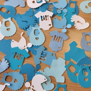 Blue Confetti - Baby Shower Confetti-table Party Decor - Baby Shower ...