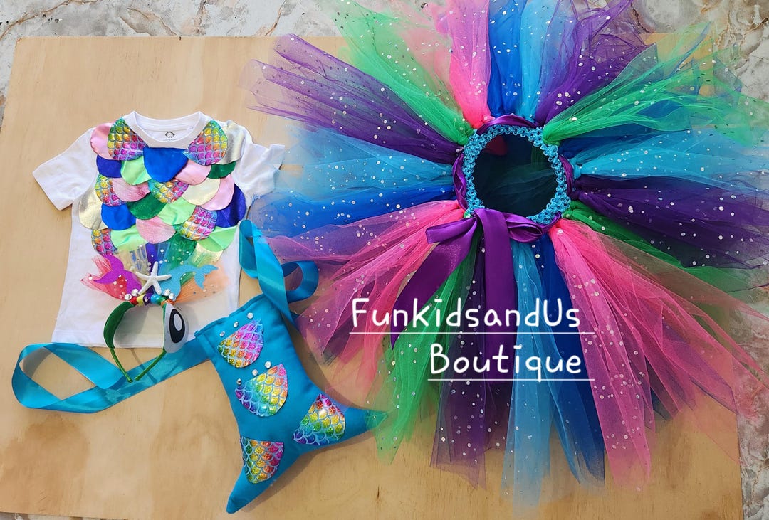 Rainbow Fish Costume, Under the Sea Costume, Mermaid Outfit , Rainbow ...
