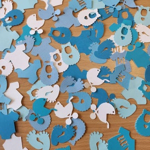 Blue Confetti - Baby Shower Confetti-table Party Decor - Baby Shower ...