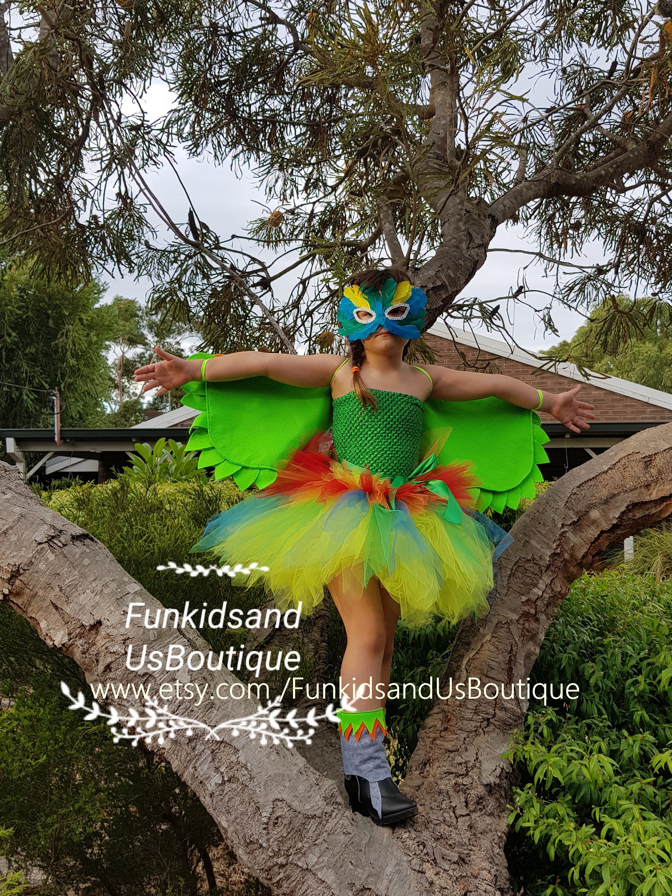 Rainbow Lorikeet Tutu Dress Costume macaw costume Bird tutu | Etsy