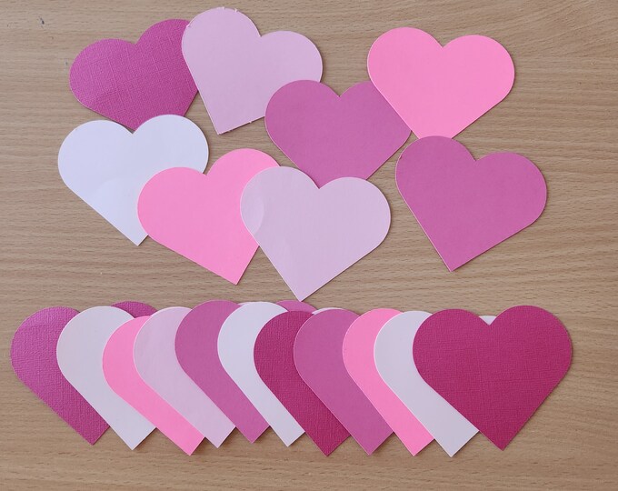 7 Inch Paper Heart Large Paper Heart Cardstock Heart With Optional ...
