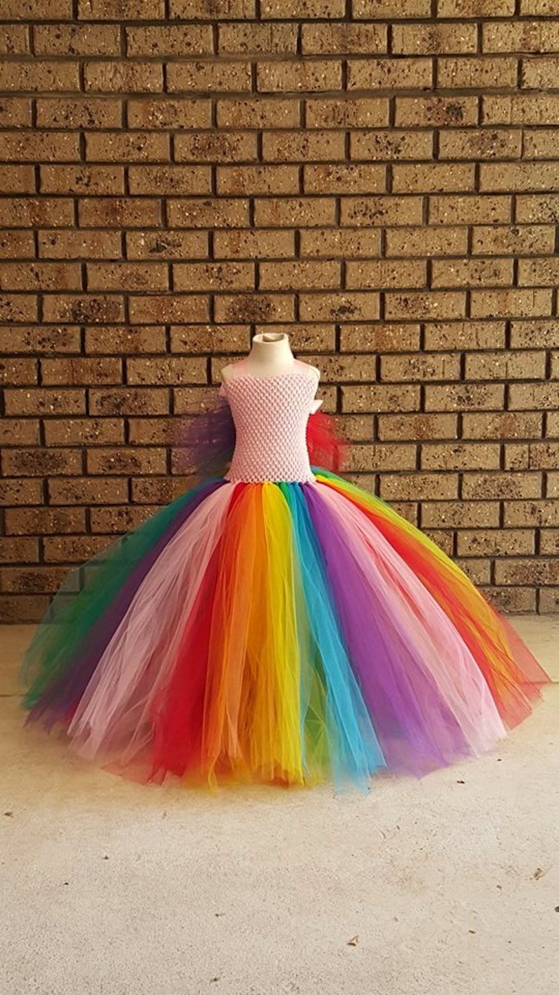 Rainbow Tutu Inspired Pony costume Rainbow Birthday party | Etsy