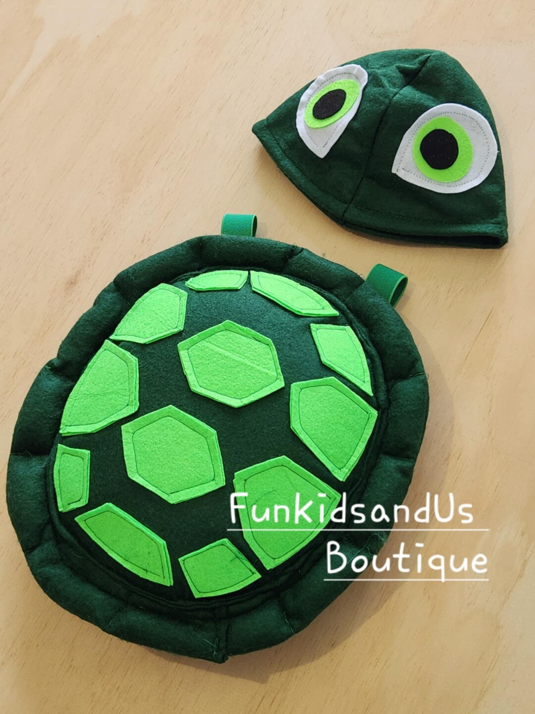 Turtle Costume for Kids - Customised Felt Turtle With Hat - Halloween ...