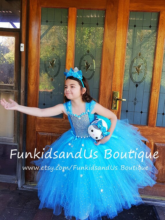 Blue Sparkly Dress For Kids