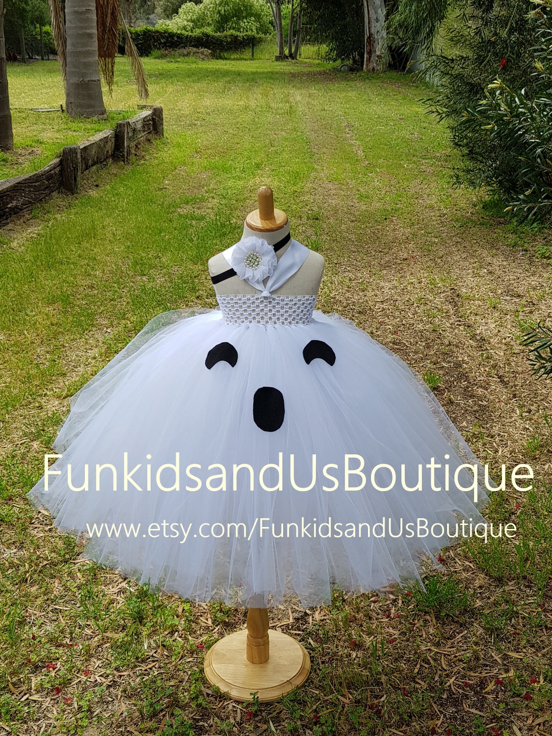 Ghost Ttutu Dress Costume ghost Dress Ghost Tutu Dress Halloween Tutu ...