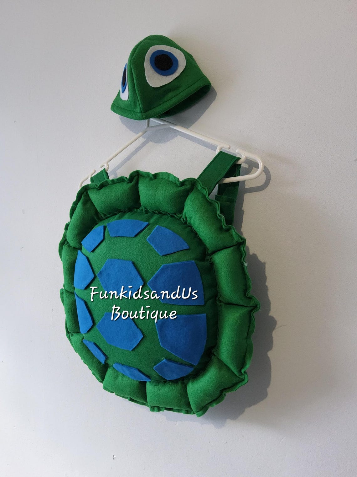 Kids Turtle Costume Set – Shell, Mask, Hat & Accessories - Green Blue ...