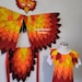 Phoenix Bird Costume Set: Felt Wings, Tunic & Mask - Etsy
