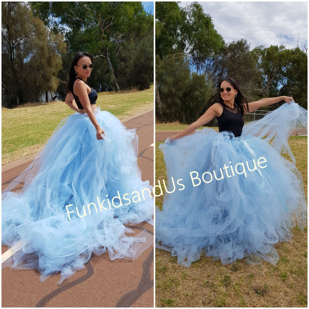 Extra Full Long Train Tutu bridal Adult Tutu Prop Maternity Tutu ...