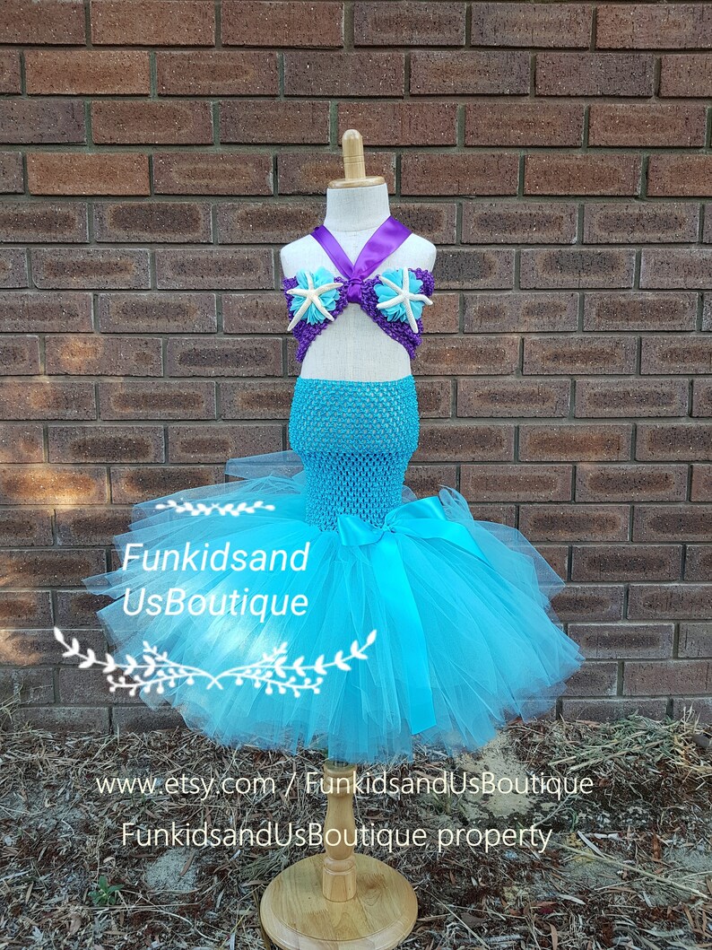 Mermaid Princess Tutu Mermaid Tutu Costume Birthday Costume - Etsy