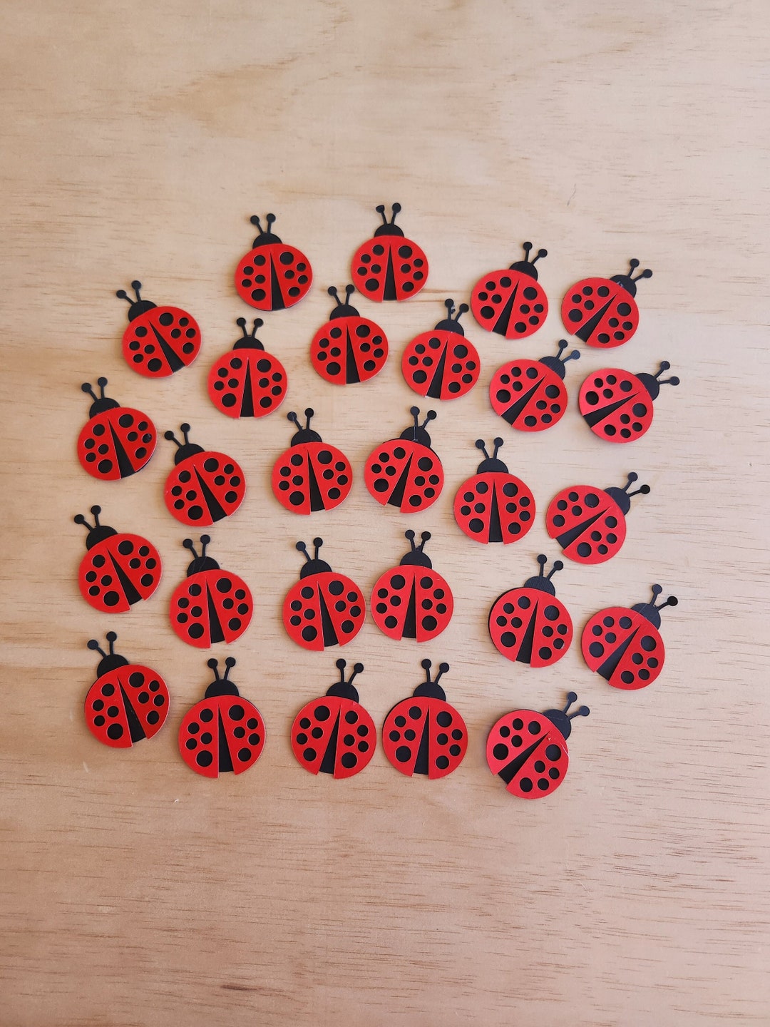 Lady Bug Confetti - Lady Bug Party Confetti - Lady Bug Party Decoration ...
