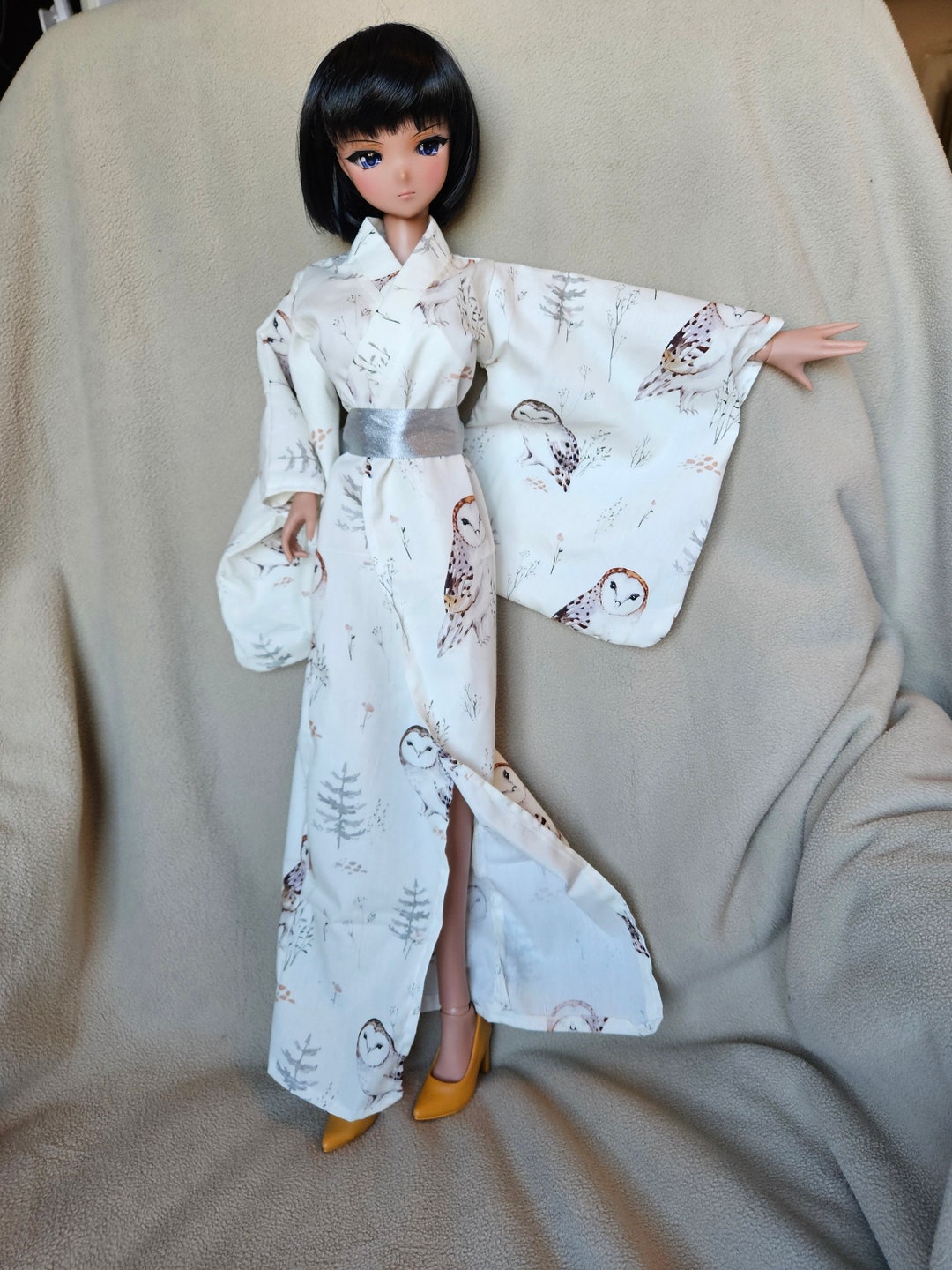 1/3 Outfitt Fancy Yukata Kimono Morning Robe Coat Lace Warm Female SD ...