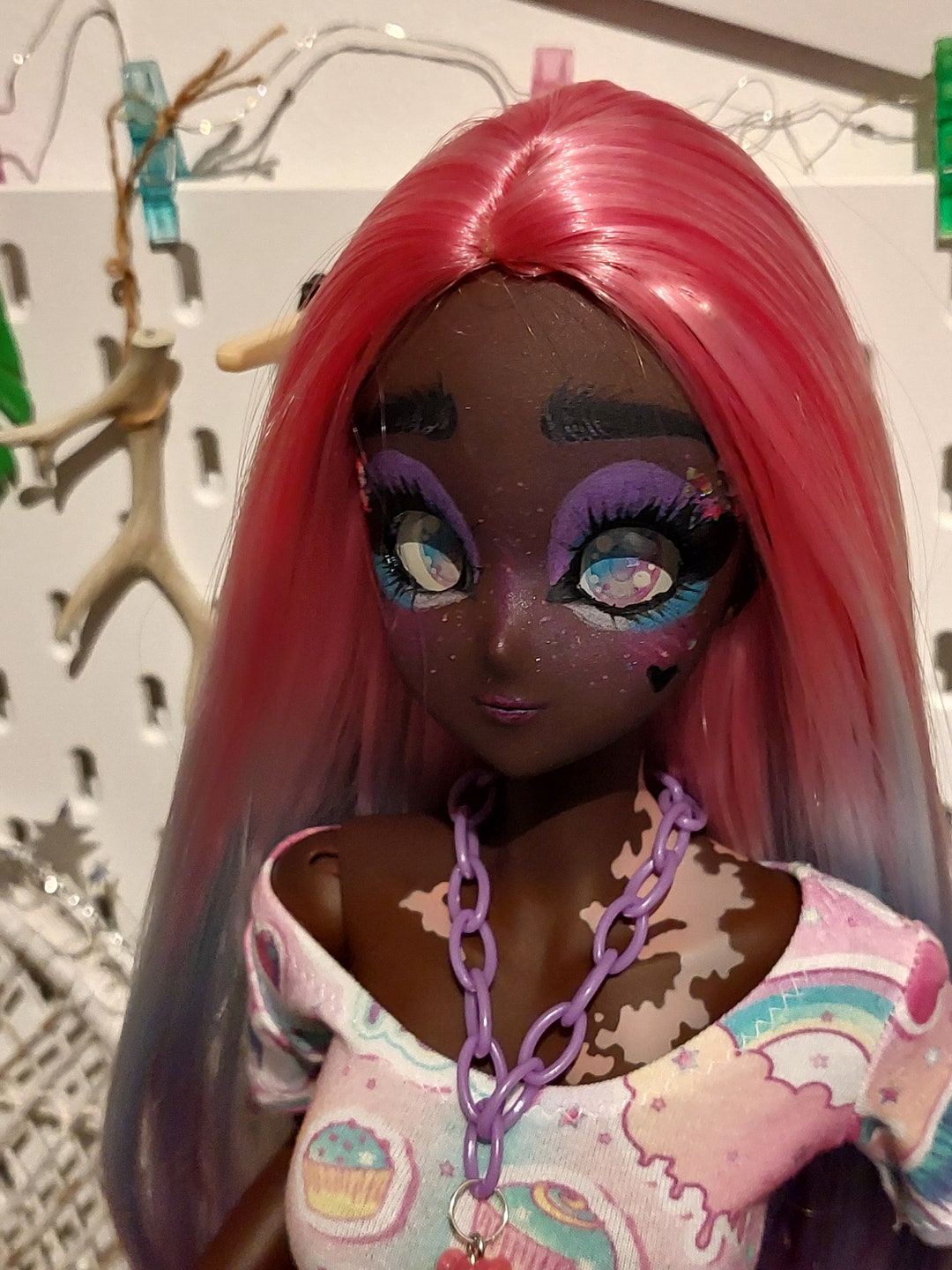 Smartdoll Head Kawaii Pastell Girl Smartdoll Cocoa Head With Faceup - Etsy