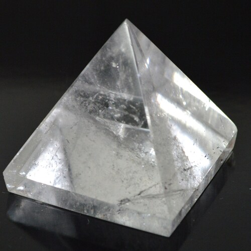 Clear Crystal Pyramid Natural Gemstone Healing Energy - Etsy