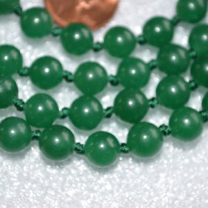 108 Green Mala Beads Knotted Mala Tassel Necklace Yoga - Etsy
