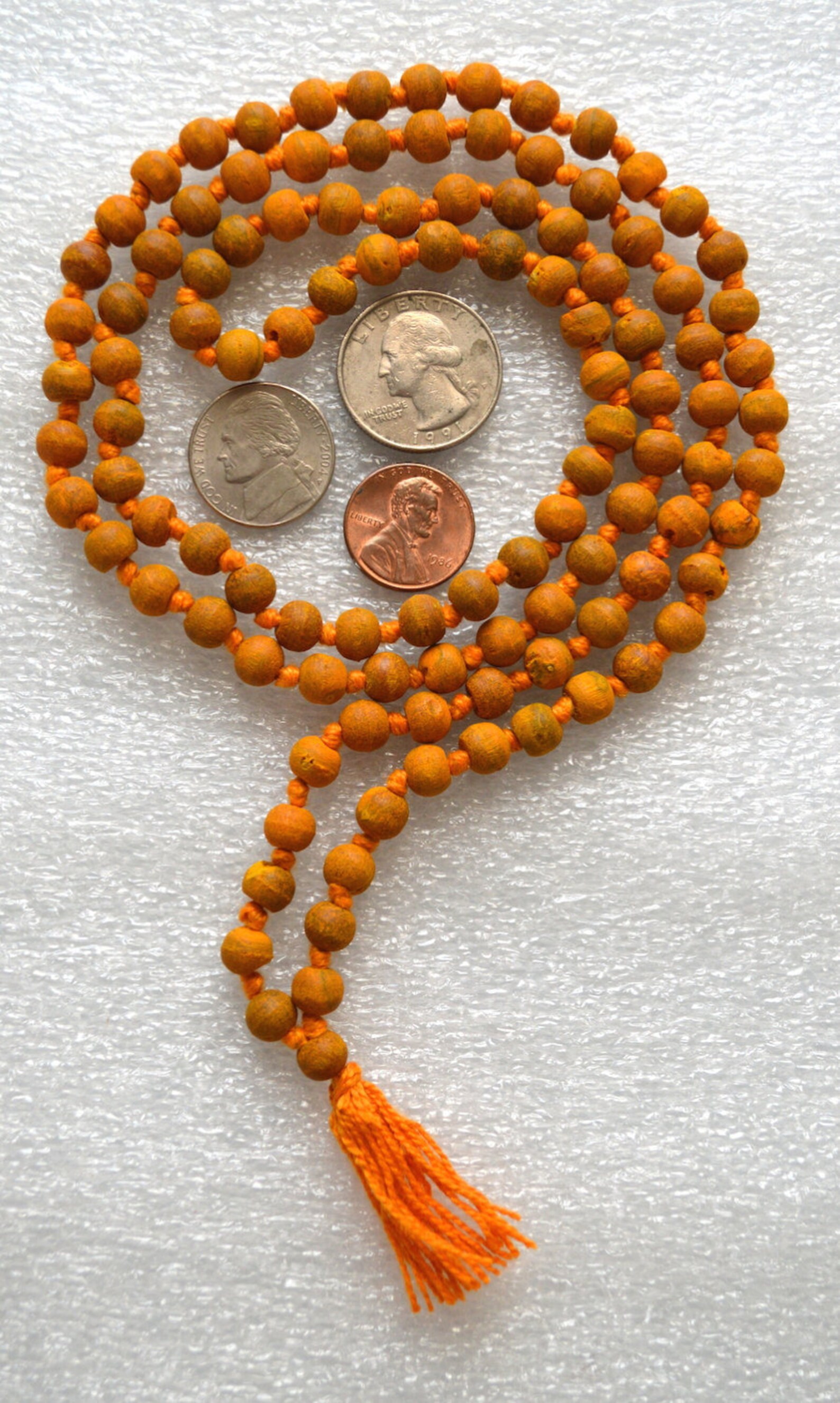 Organic Yellow Turmeric Curcumin 108 Haldi Beads Mala Necklace - Etsy