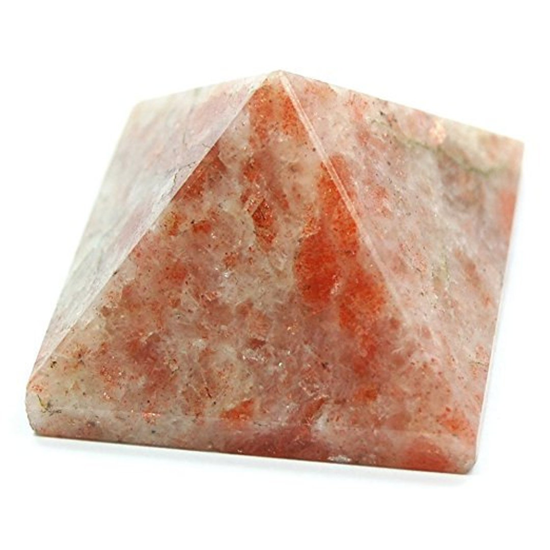 Sunstone Pyramid Reiki Crystal Pyramid Orange Sunstone - Etsy