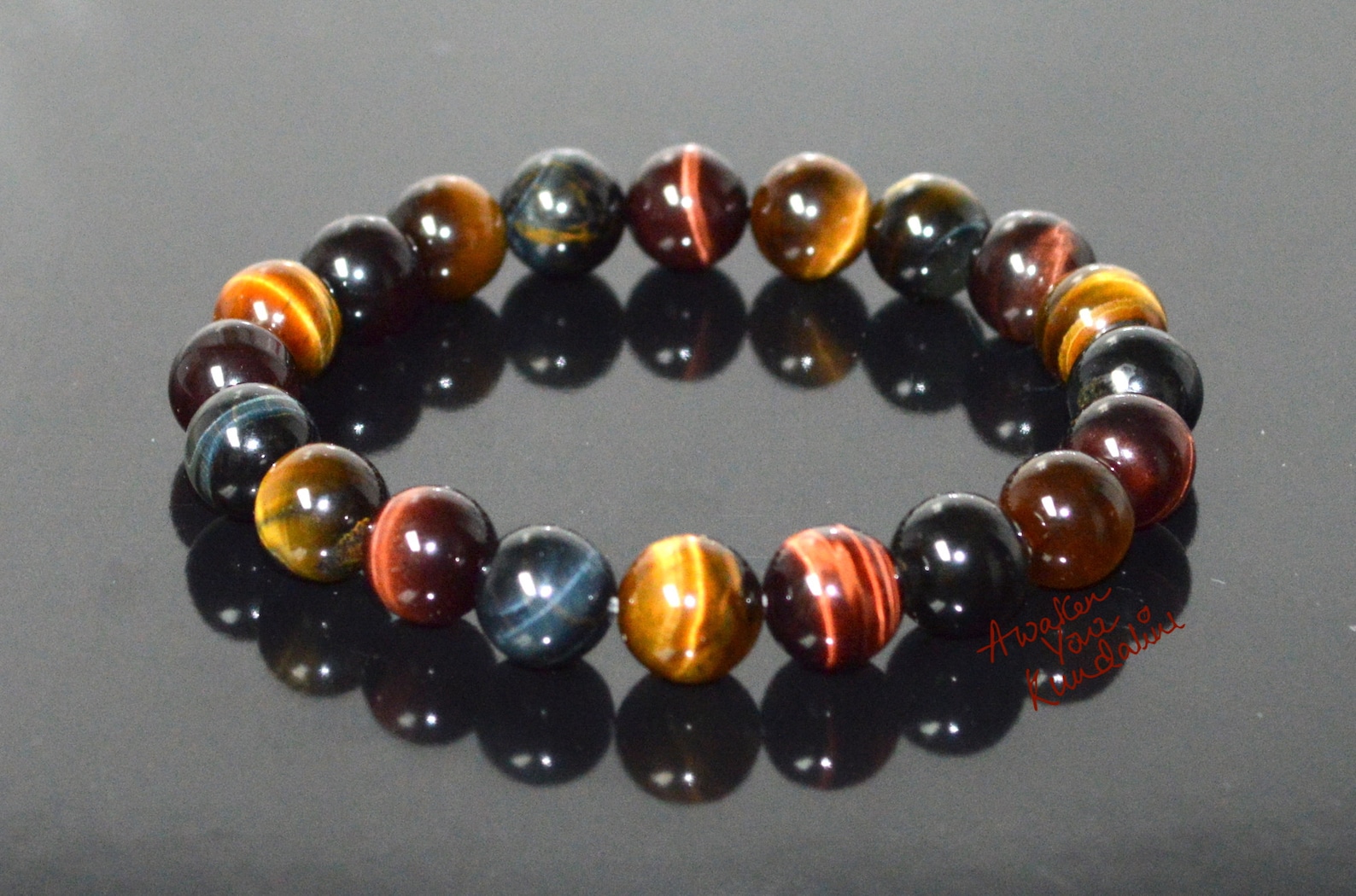 Tiger Eye Blue Tigers Eye Bracelets for Women Mens Bracelet | Etsy