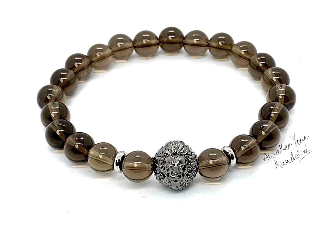 Smoky Quartz Bracelet Smoky Quartz Bracelets Womens Gift Beaded ...