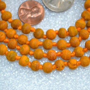 Organic Yellow Turmeric Curcumin 108 Haldi Beads Mala Necklace ...