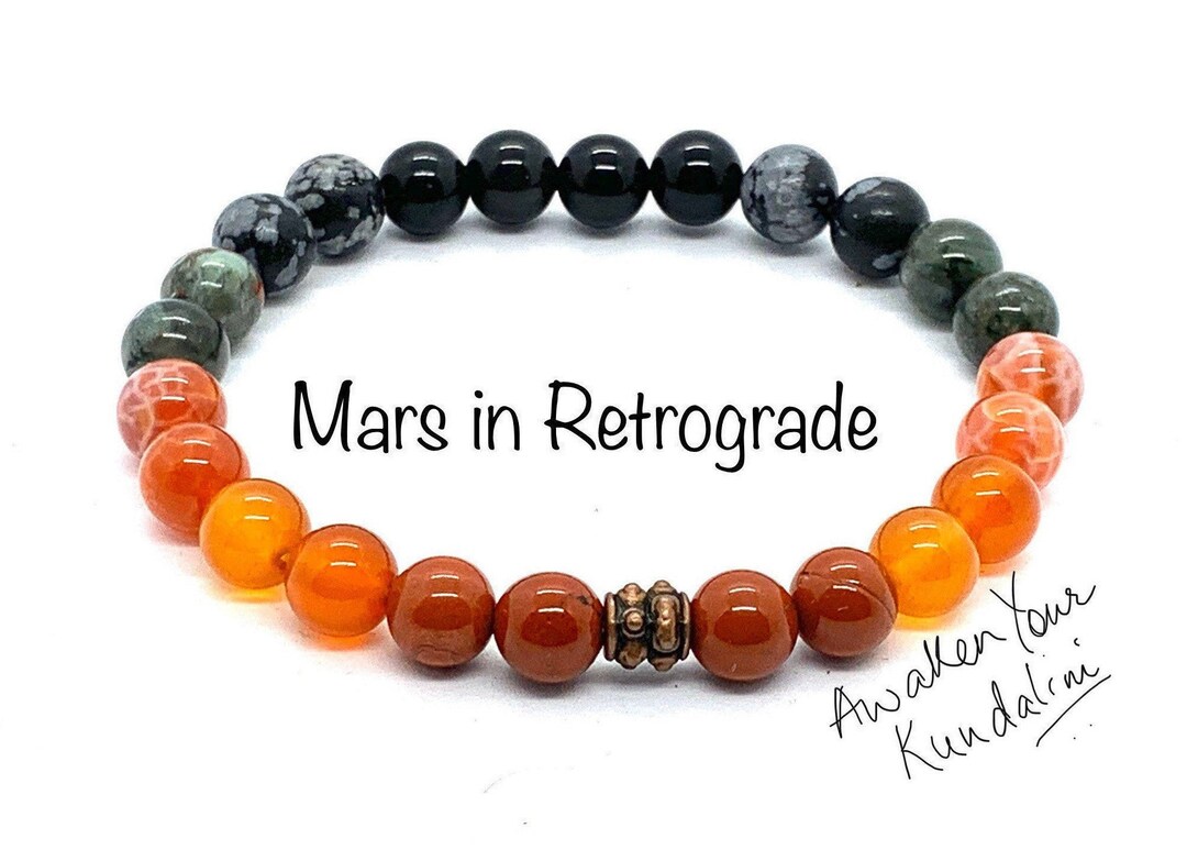 Crystals for Mars in Retrograde Mars Beads Bracelet Planetary - Etsy