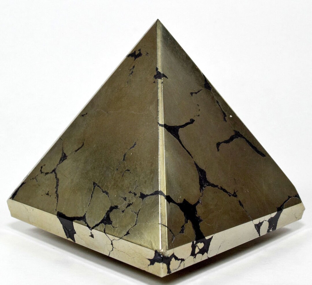 Pyrite Pyramid Crystal Orgone Pyramid Energized Charged - Etsy
