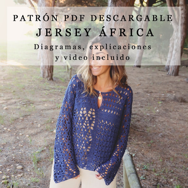 Africa Jersey Downloadable PDF Pattern. Needle. Size M/L/XL - Etsy