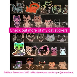 Pink Glitter Cat. Vinyl Kitty Sticker. Cat Laptop Sticker. Car Cat ...