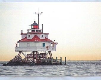 Picture Postcard: Bloody Point Light Bar, Chesapeake Bay, Maryland, HQ ...