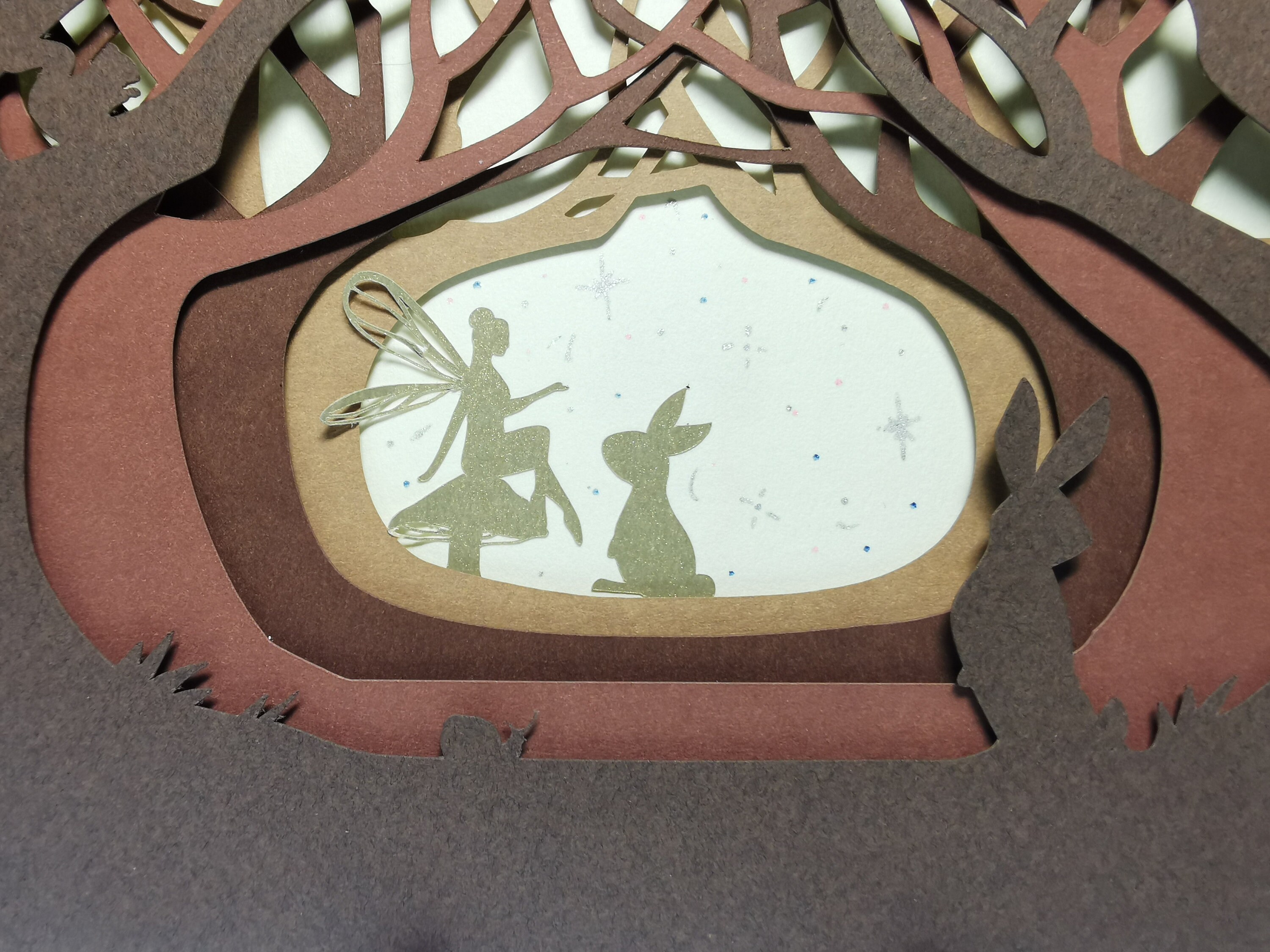 Layered Landscape Digital Papercut Tonal Landscape - Etsy