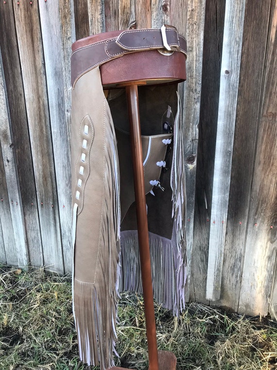 Custom Made Armita Style Chinks. Fully Adjustable. Soft Grey - Etsy