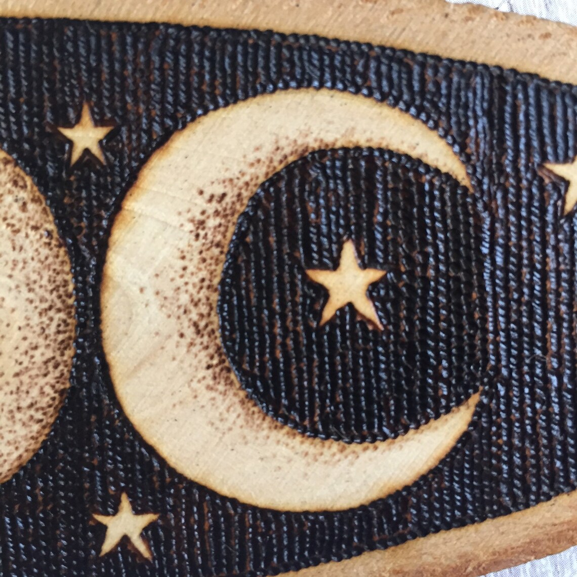 Moon Phases Wooden Sign Woodburning Pyrography | Etsy