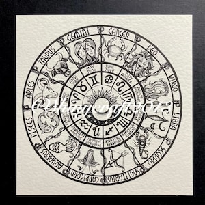 Zodiac Wheel - Etsy