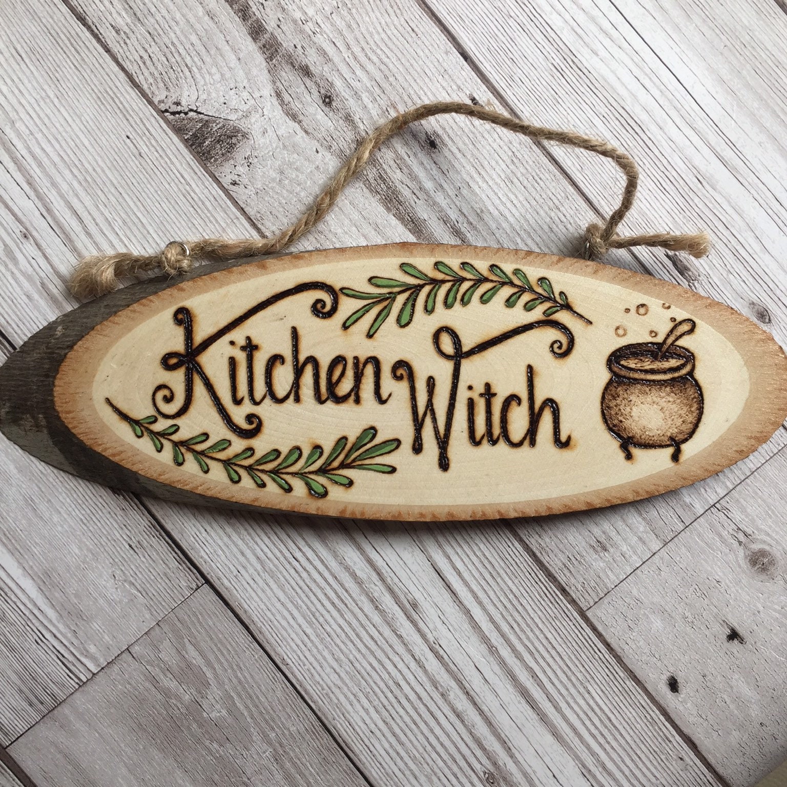 Wall Décor Home is Where Your Cauldron Is Reclaimed Wooden Sign Witchy ...
