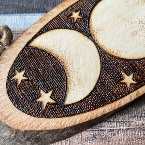 Moon Phases Wooden Sign Woodburning Pyrography - Etsy