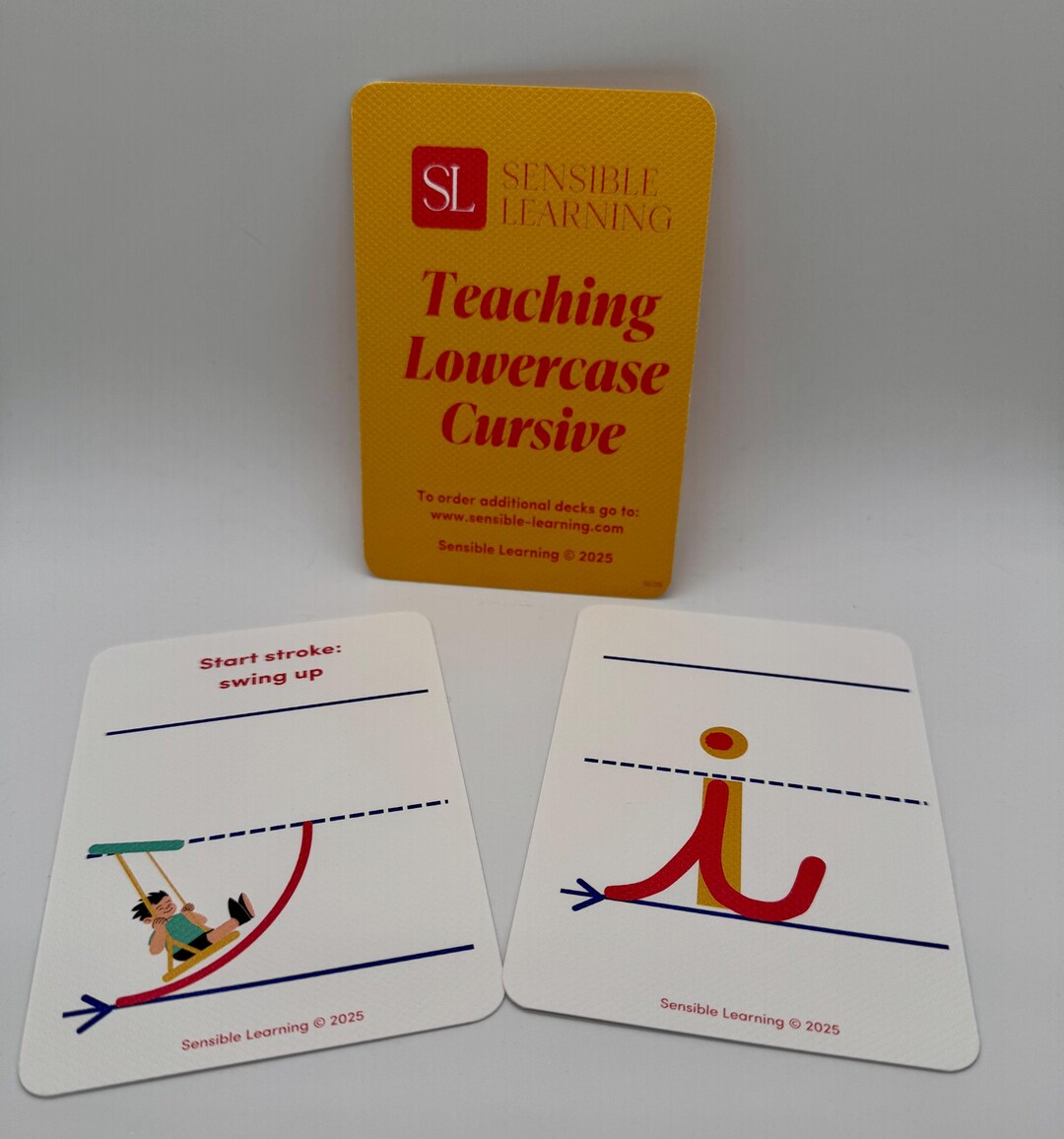 Orton Gillingham Cursive Handwriting Deck by Sensible Learning - Etsy