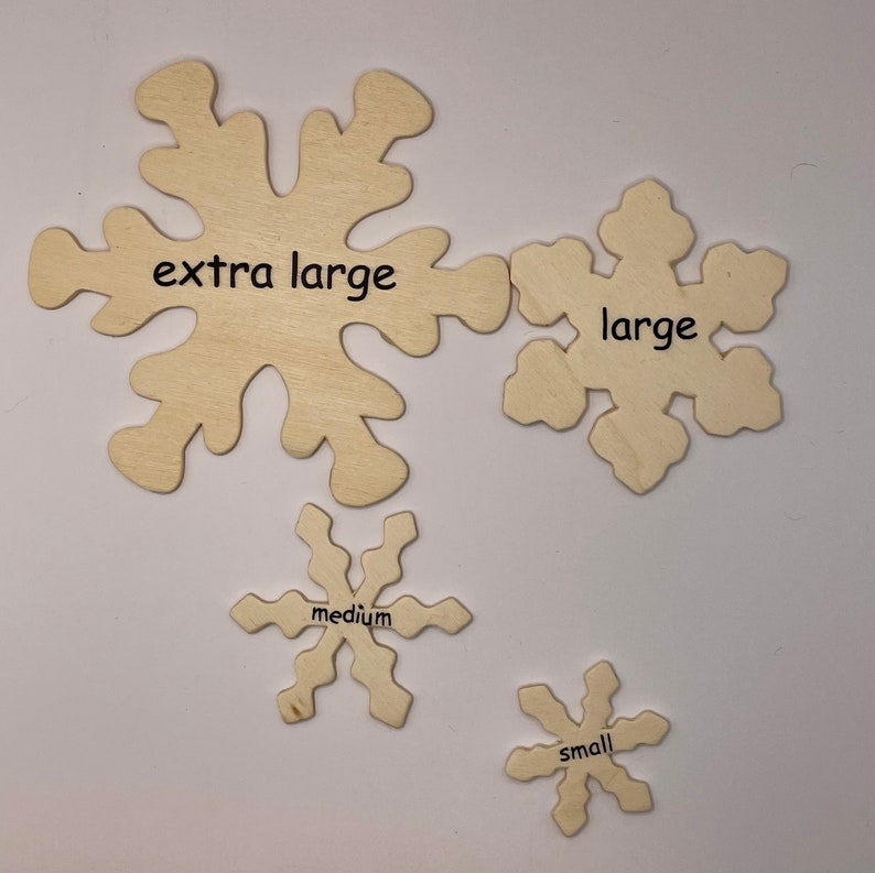 Montessori Snowflake Sequencing Lesson/activity - Etsy