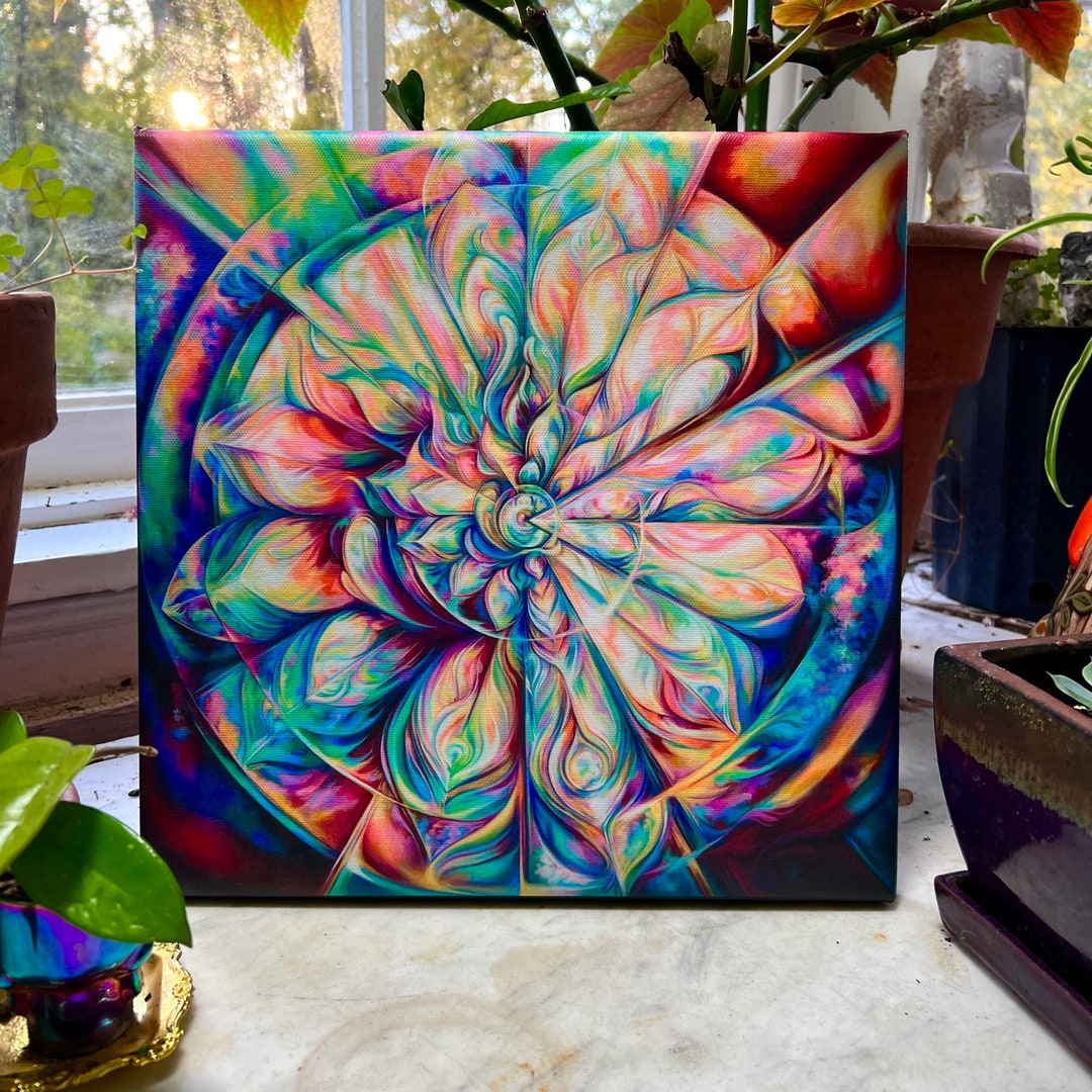LUX NOVA II : Visionary Mandala Canvas Print - Etsy