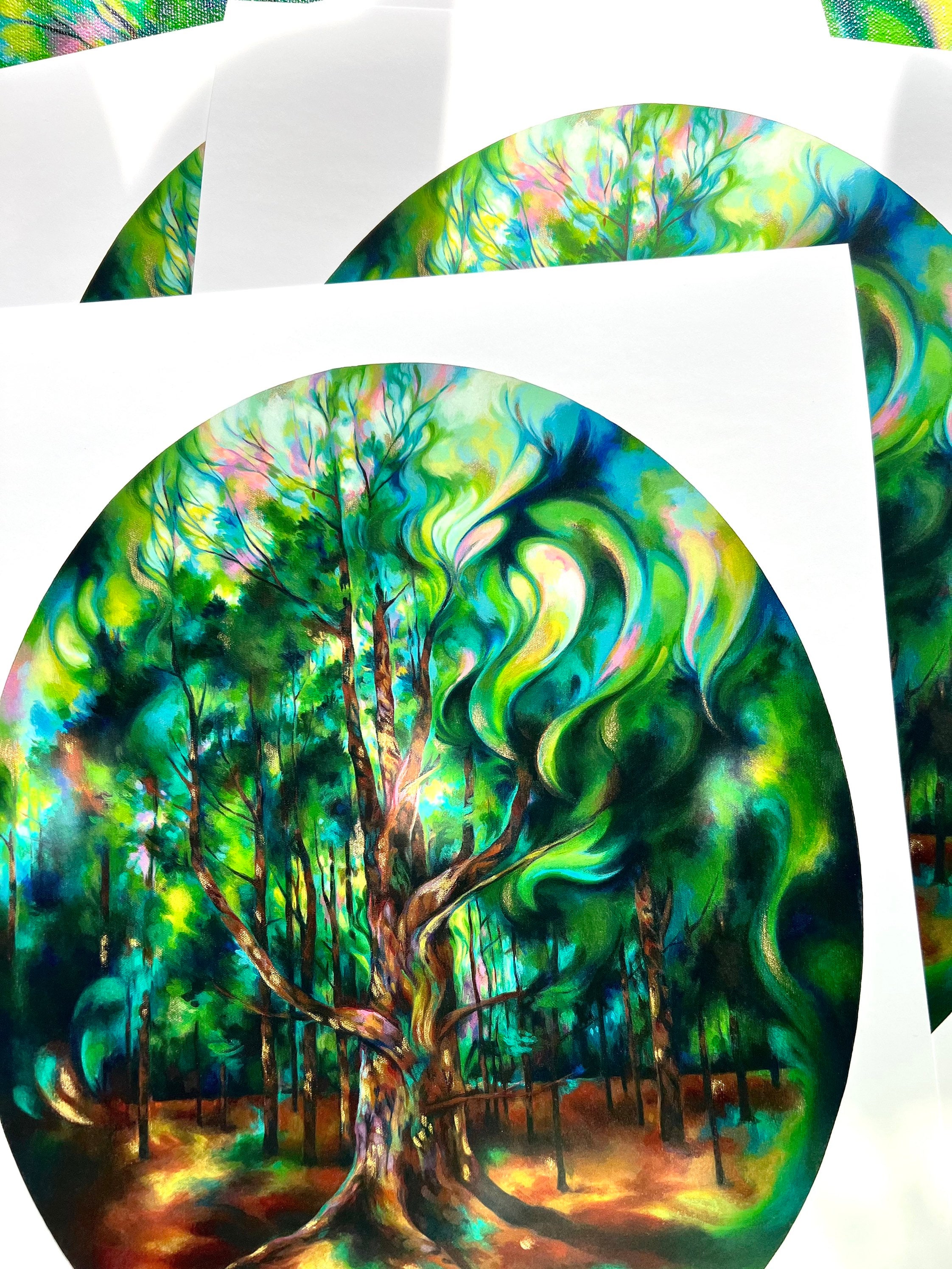 PORTRAIT of GRANDMOTHER TREE : Paper Print ~ Visionary Art ...
