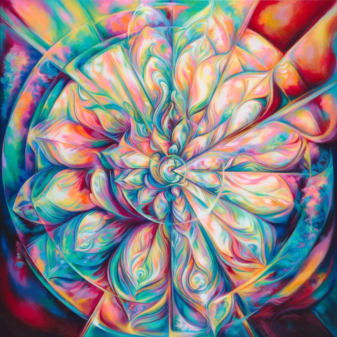 LUX NOVA II Paper Print ~ Visionary Art ~ Psychedelic ~ Mandala - Etsy