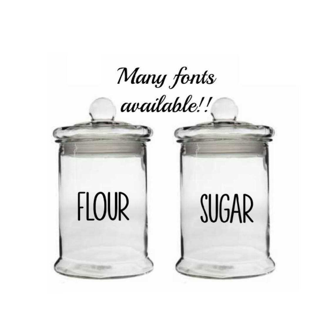 Canister Label Vinyl Decals-set of 3southern Kitchen | Etsy