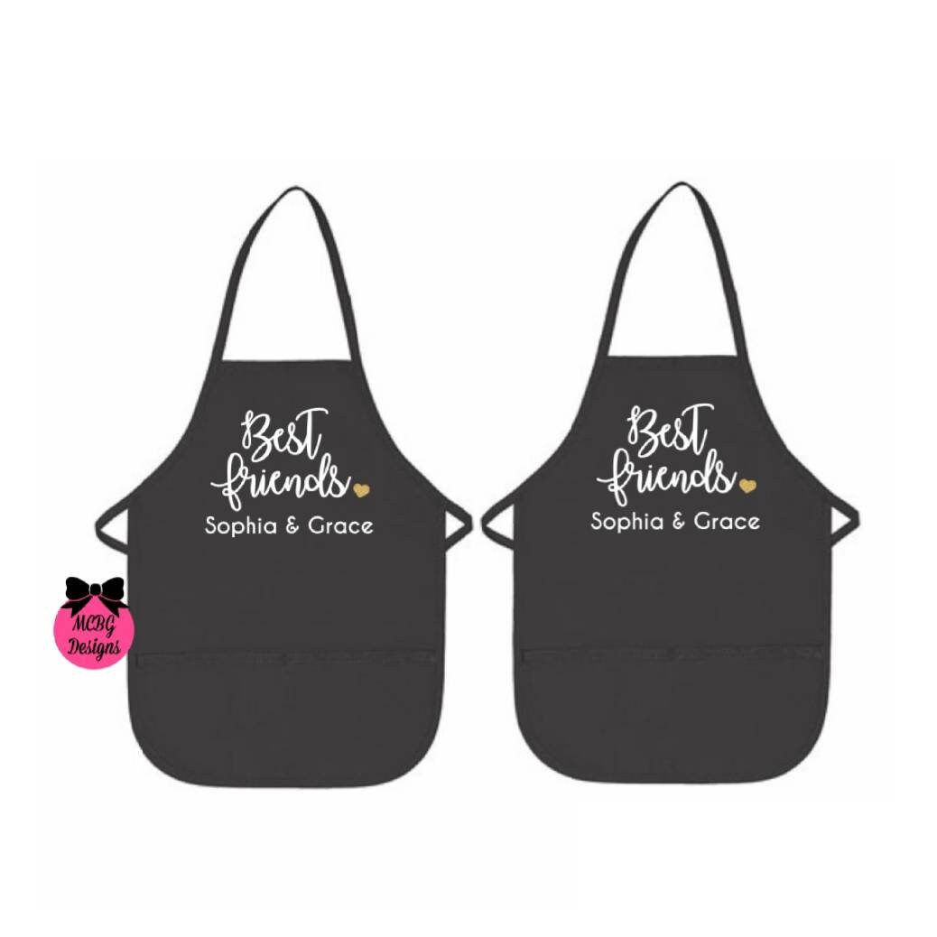 Personalized Best Friends Aprons•best Friend Gifts•friend Birthday Gift ...