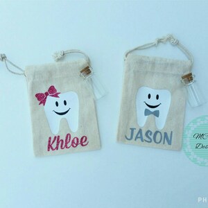 Tooth Fairy Bag•personalized Tooth Fairy Pouch•kids Gift• Tooth Holder ...