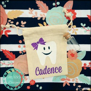 Tooth Fairy Bag•personalized Tooth Fairy Pouch•kids Gift• Tooth Holder ...