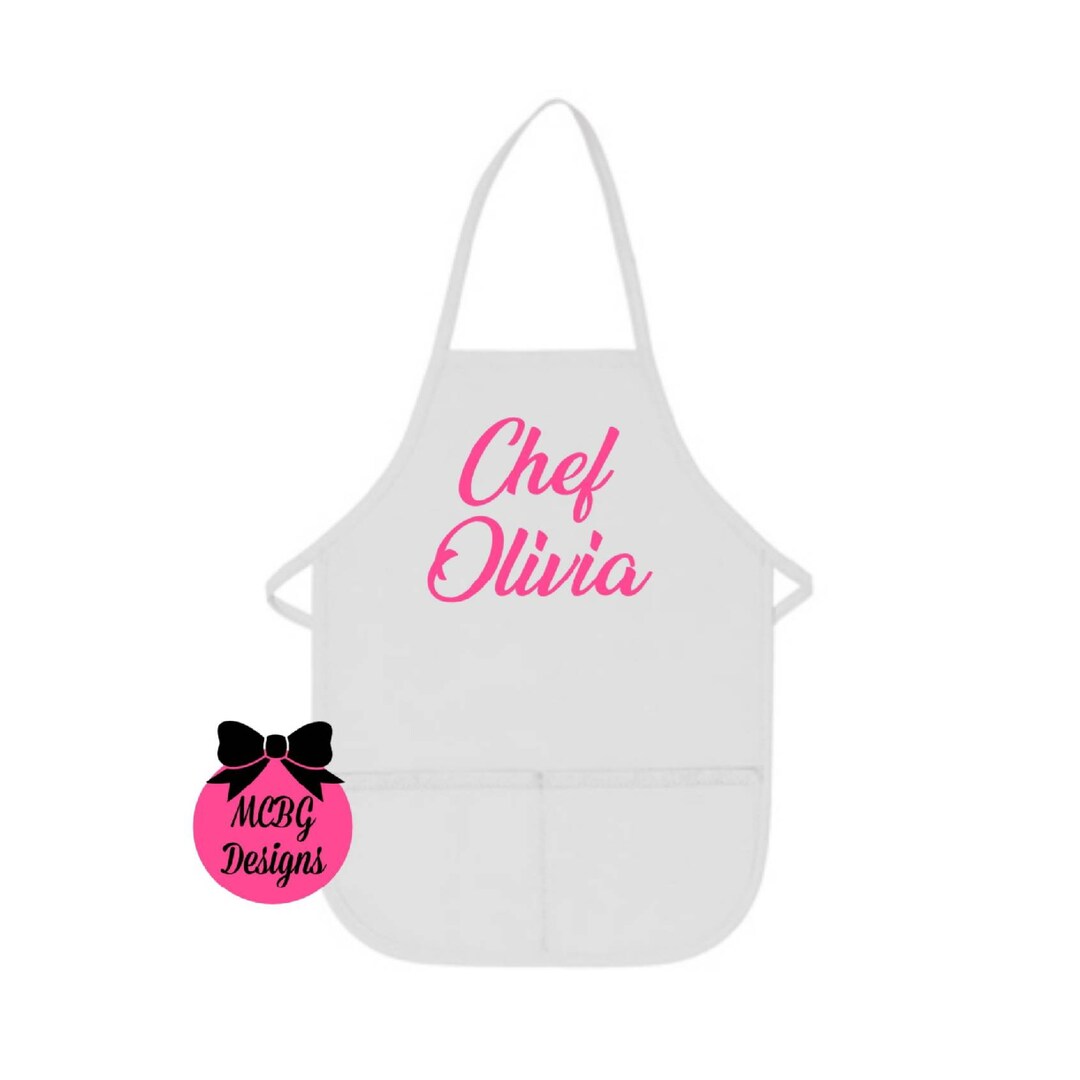 Kids Aprons•child Size Apron•girls Apron•kids Cooking Accessories•kids ...