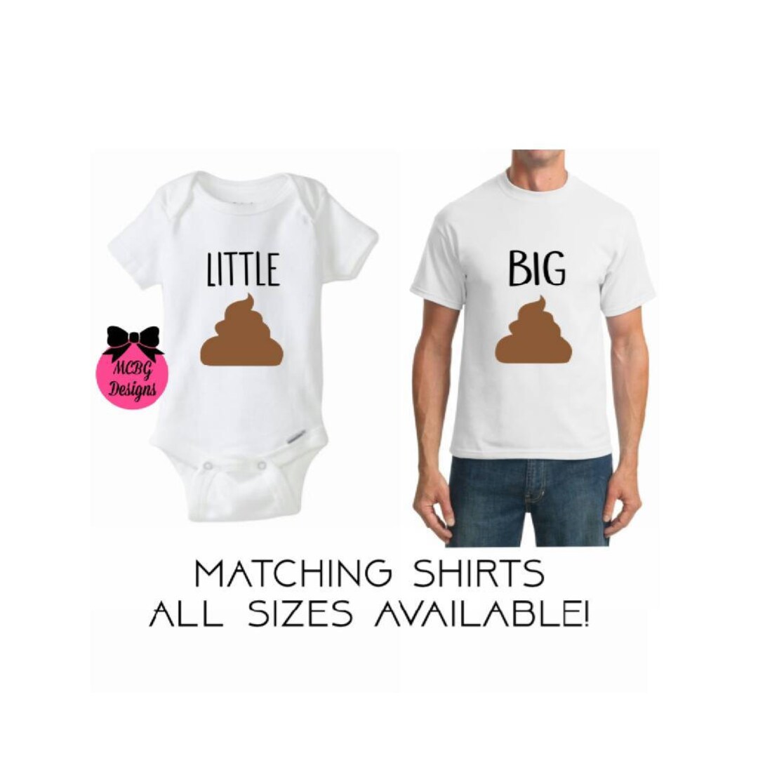 Little Turd & Big Turd Matching Father Son Shirts•father Daughter ...