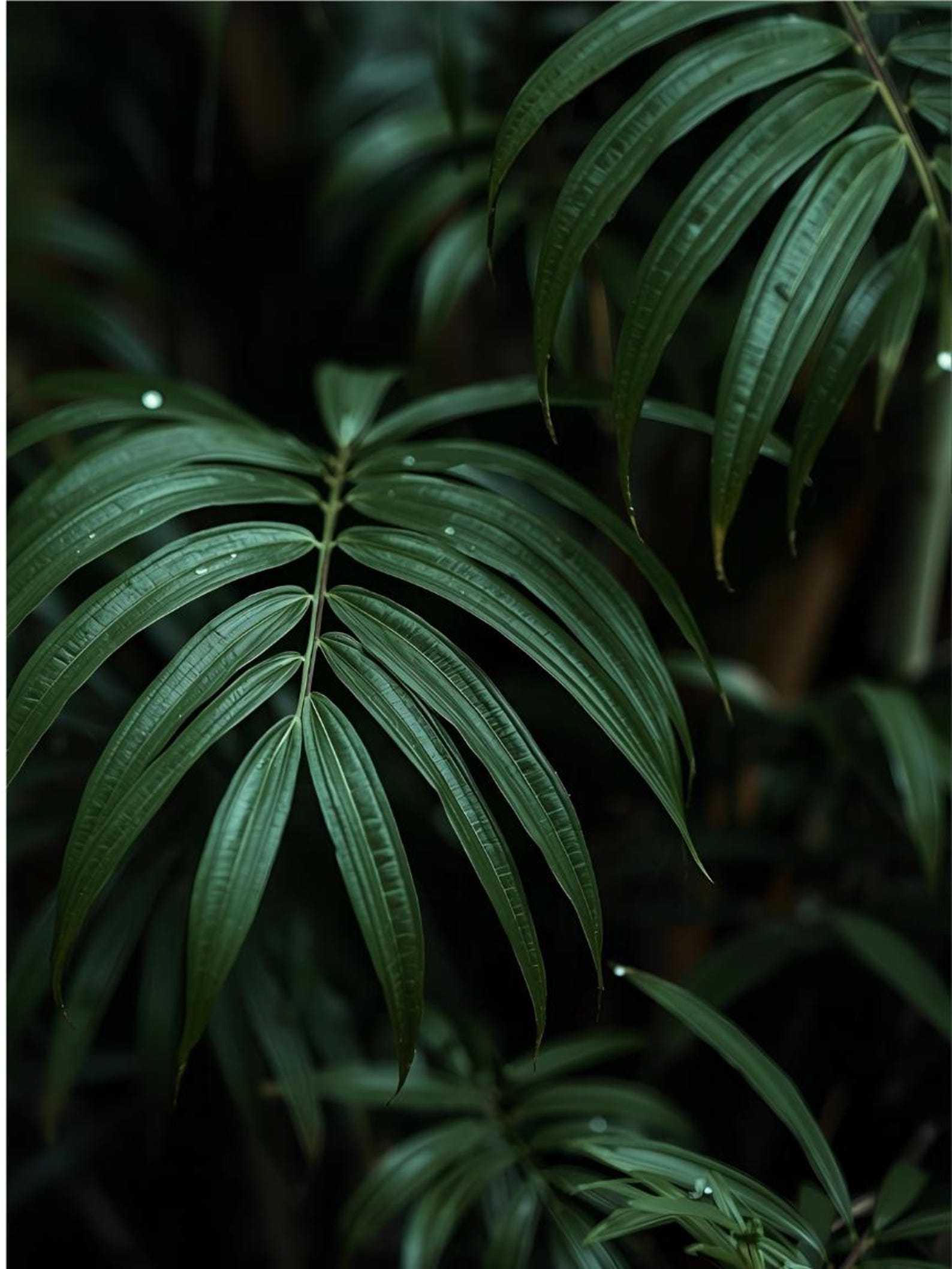 Monstera Leaf Print Set: Dark Green Tropical Wall Art (digital Download ...