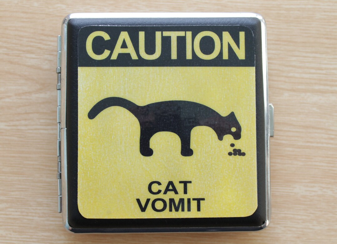 Cat Vomit Cigarette Case Funny Cigarette Holder Credit Card - Etsy