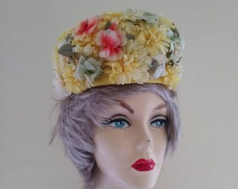 Vintage Mid Century Hat...sharon. Straw Hat. Church. Summer. - Etsy