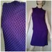 Mod Vintage Purple 60s/70s Dress /sz Medium/1970 Modern Groovy - Etsy